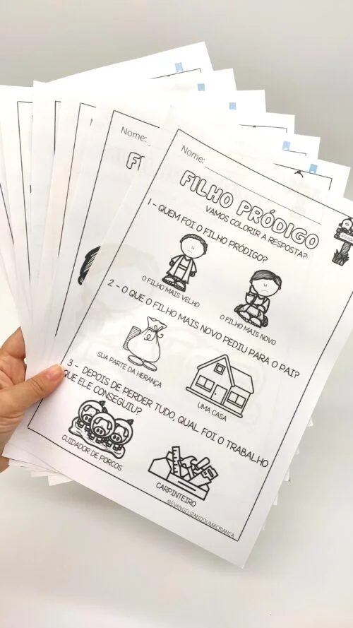 Filho Pródigo ( Recurso visual + Atividades ) – Evangelizando uma Criança