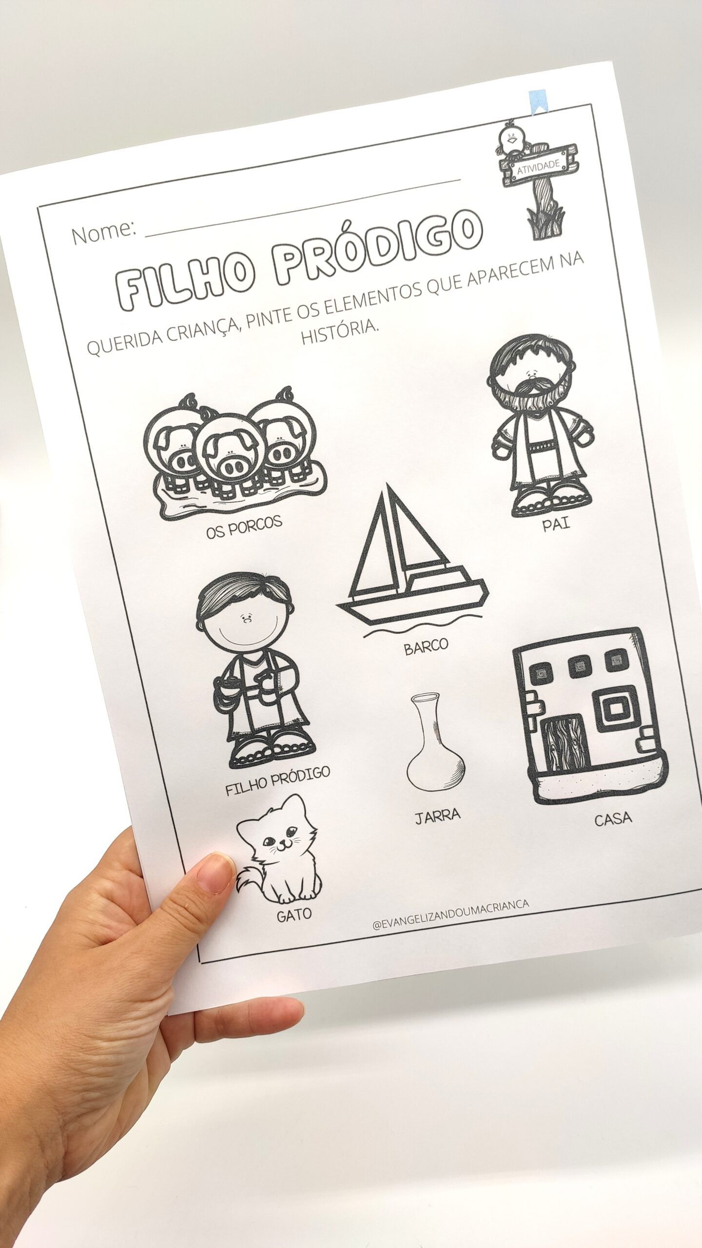Filho Pródigo ( Recurso visual + Atividades ) – Evangelizando uma Criança