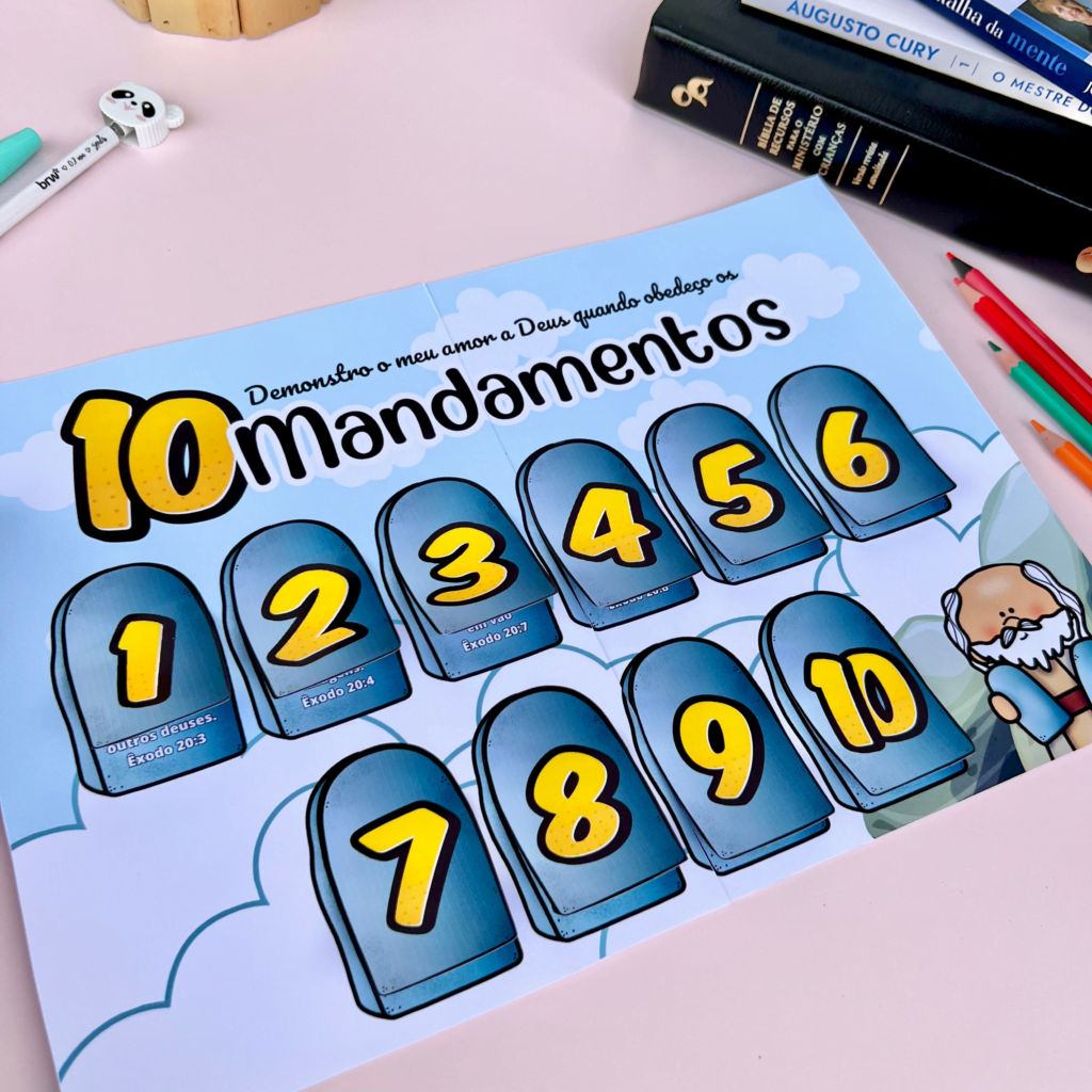 10 Mandamentos ( Plano de aula ) – Evangelizando uma Criança